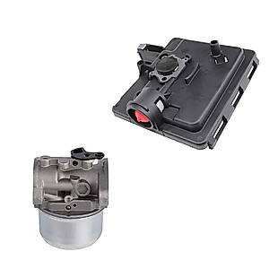 Cnfaner 799868 Carburetor - 795259 Air Filter Cleaner Primer Base - Air Vane Spring Air Filter Kit - for 122000 Model 4 Cycle Small Engines