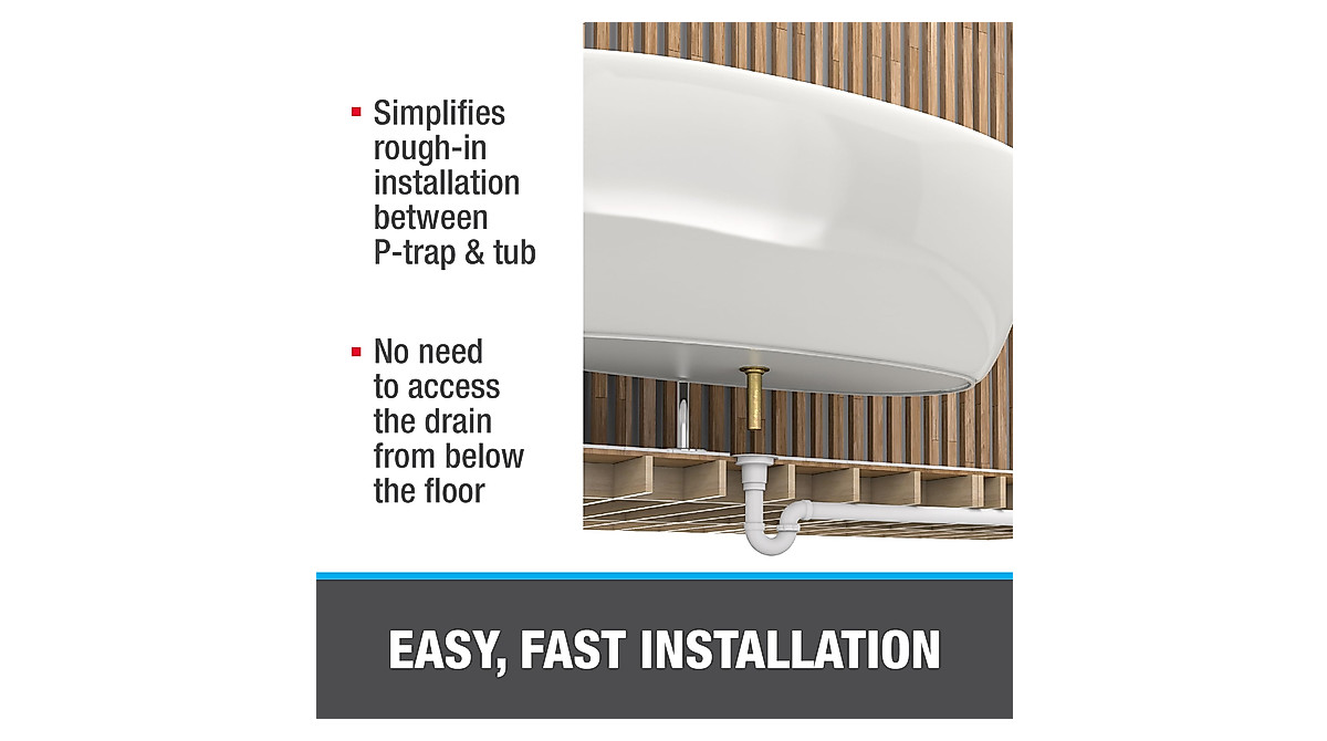 Oatey PVC Freestanding Tub Drain Kit - Easy Installation