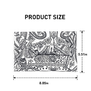 Yean Boho Wide Headbands Black Stretch Hair Bands Elastic Turbans Stylish Head Wraps for Women and Girls (Pack of 4) (Boho)