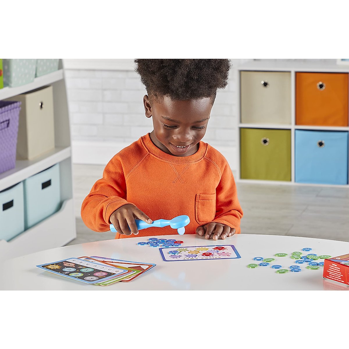 hand2mind Reading Readiness Activity Set, Magnetic Wands and Chip Set, Learn to Spell for Kids, Spelling Toys, CVC Words for Kindergarten, Learning Letters, Science of Reading Manipulatives