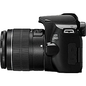 Camera Bundle for Canon 250D / SL3 DSLR Camera with 18-55mm f/4-5.6 is STM + 75-300mm f/4-5.6 III + 420-800mm Manual Focus Lens and Accessories Kit (128GB, Travel Charger, Tripod, and More)