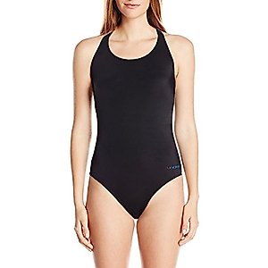 UNOW Women Pro Training Racerback Slimming One Piece Swimsuit (Black,M-L)