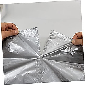 VALICLUD 3 Bags/90pcs Black Garbage Bags Waste Paper Basket Dumpster Bag Rubbish Bags Plastic Garbage Bags Waste Basket Trash Bags Wastebasket Point Break Trash Bags Recyclable Silver