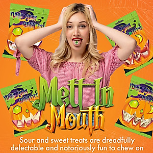 Fusion Select Halloween Eyeball Gummy Candy Spooky Gummies Candy Food Snacks - Creepy Party Bag Favors For Trick Or Treat - Scary Novelty Chewy Bites