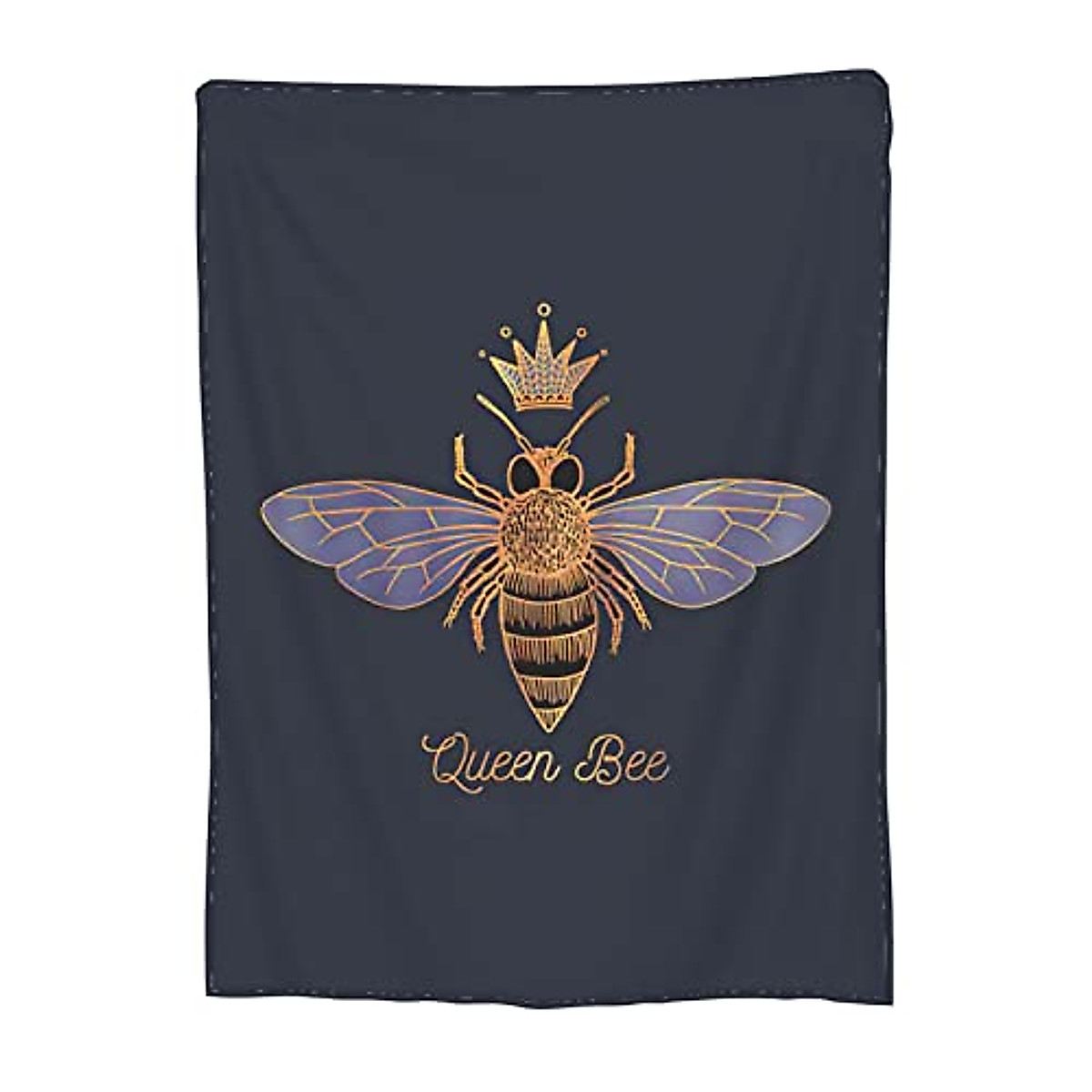 Queen Bee Full Fleece Throw Cloak Wearable Blanket Flannel Fluffy Comforter Quilt Nursery Bedroom Bedding King Size Plush Soft Cozy Air Conditioner Blanket