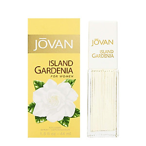 Jovan Island Gardenia Eau de Cologne Spray 1.5 fl oz (Pack of 1), Notes of Neroli, Gardenia, and Sandalwood, Women's Fragrance, Long Lasting, Everyday Fragrance, Travel Size