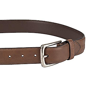 Columbia Men's Trinity Logo Belt-Casual Dress with Single Prong Buckle for Jeans Khakis