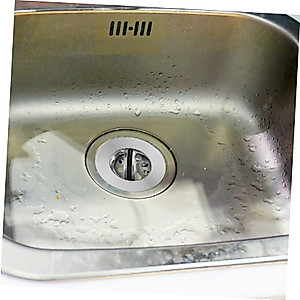 Veemoon 2 Pcs Basket Drain Bathtub Strainer Basket Strainer Drain Hair Strainer Kitchen Sink Bath Filter Sink Waste Stopper Flips Metal Clamshell South Korea