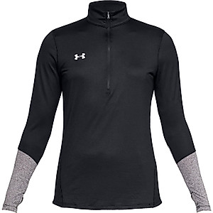 Under Armour Womens 1/2 Zip Pullover, Black, Small