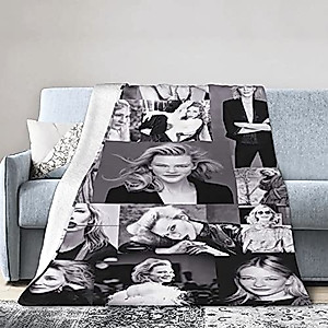 Cate Blanchett Collage Blanket Ultra-Soft Micro Fleece Lightweight Warm Throw Blanket Suitable for Bedrooms Sofa and Travel Air Conditioning