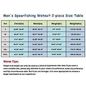 Nataly Osmann Camo Spearfishing Wetsuits Men 3mm /1.5mm Neoprene 2-Pieces Hooded Super Stretch Diving Suit