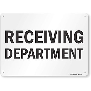 SmartSign "Receiving Department" Sign | 10" x 14" Plastic
