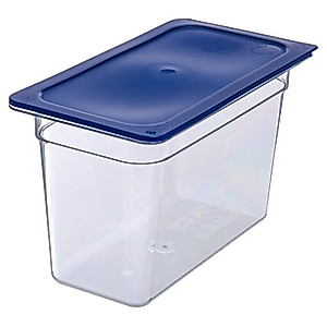 Carlisle FoodService Products Plastic Food Pan 1/3 Size 8 Inches Deep Clear
