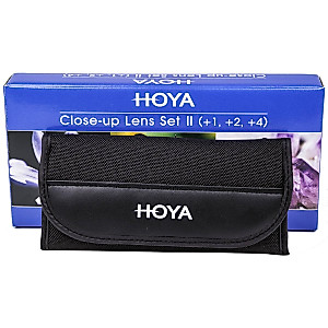 Hoya Close-Up Kit – Filter Set for Macro Photography (+ 1, 2, 4, 40.5 mm) Black