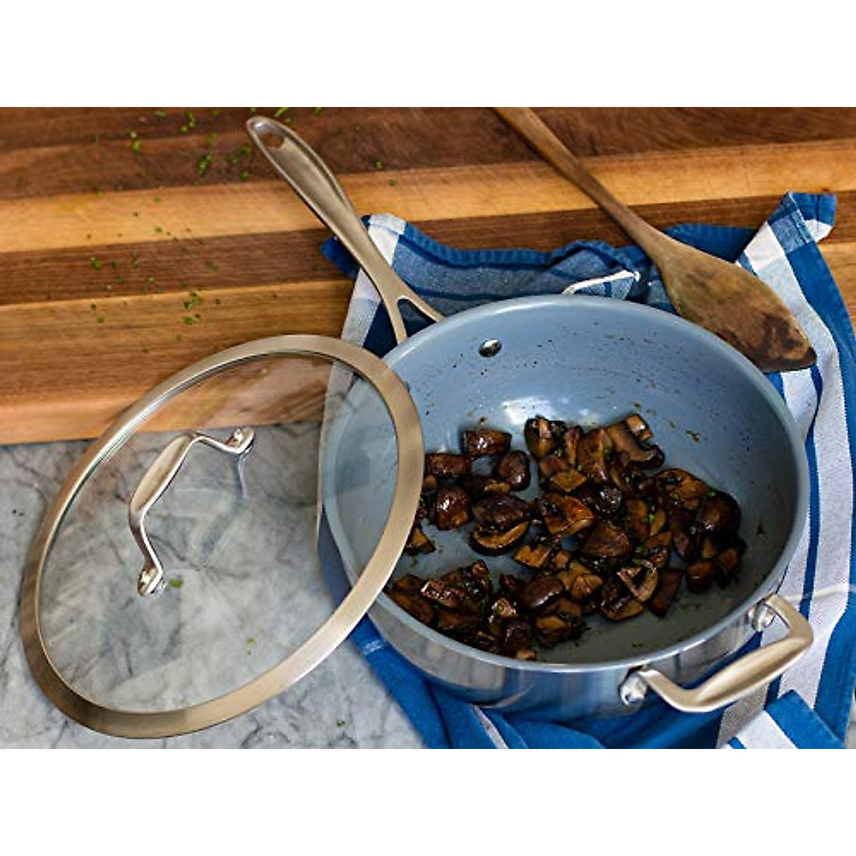 ZWILLING Spirit Ceramic Nonstick Perfect Pan, 4.6-qt, Stainless Steel