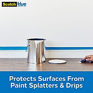 Scotch PTD2093EL-48-S Pre Plastic Painters Tape, 48" Width, Transparent