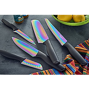 Hampton Forge HMC01A656D Rainbow Titanium – 12 Piece Cutlery Set – Multi