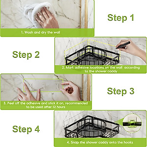 Lincordor Rotating Shower Caddy Corner, Stainless Steel Lazy Susan Turntable Shower Corner Shelf, Rustproof Spinning Bathroom Shower Organizer