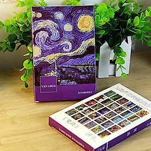 Postcards 30 Count Starry Night Van Gogh Postcard Self Mailer Postcards Mailing Side Travel Greeting Cards Famous Scenery Thanksgiving Traveling Cards Collection Postcards (Starry Night)