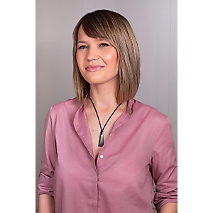 QUANTHOR Shungite Stones Protection Bracelet Necklace | Authentic from Karelia Shungite Crystal with Carbon Fullerenes | Cleans Bad Energy Protection Shungite Trapezium