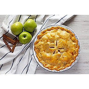 DecorRack 14 Round Aluminum Pans with Dome Lid, 9 Inch Heavy Duty Tin Foil Pans, Perfect for Reheating, Baking, Roasting, Meal Prep, To-Go Containers, Environmentally Friendly (Pack of 14)