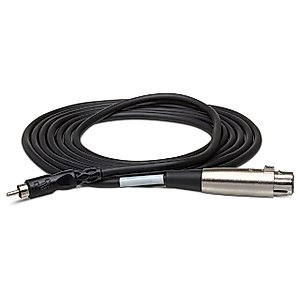 Hosa XRF-105 XLR3F to RCA Unbalanced Interconnect Cable, 5 Feet