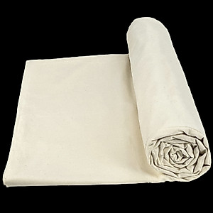 HOTGODEN Light Weight 100% Cotton Muslin Fabric: 63 inch x 2,5,10 Yards Unbleached Muslin Linen Fabric Material for Sewing Material Apparel Cloth