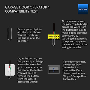 YoLink Garage Door Controller - Remote Control Existing Garage Door Opener, 1/4 Mile World's Longest Range Garage Door Operator Controller, YoLink Hub Required