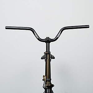 Rmiott 1 inch Rise 90mm Mountain Bike Handlebars Length 24.40inches/620mm Aluminum -Just Fits 25.4mm Stems- Rise 90mm Black