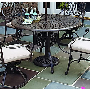 homestyles 6659-32 Outdoor Dining Table, 48Lx48Dx29H, Taupe