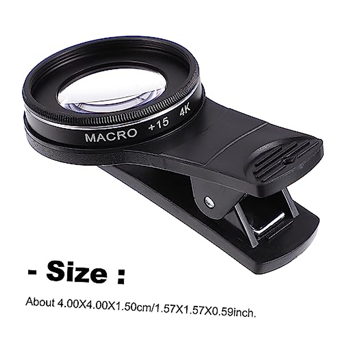 Hemobllo 2pcs on K Kit Pouch Smart Lens Clip Carry Angle Portable Cell for Mobile Wide Mm High Fish Attachment Compatible with Most Smartphones Lenses Black Len Macro Phone Eye Camera