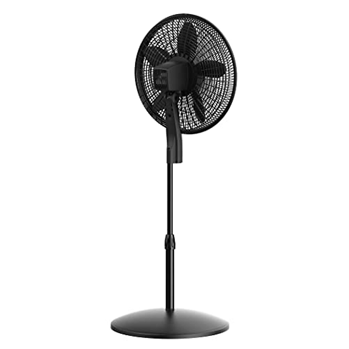 Lasko Oscillating 18-inch EcoQuiet DC Motor 12-Speed Pedestal Fan with Remote Control, Black, S18708, Large