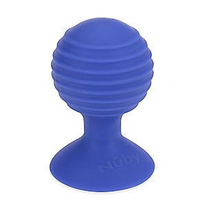 Nuby Silly Rattle Ball Interactive Suction Toys, 2 Piece, Pink/Purple