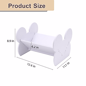 Felmis Kids Bookshelf, Small Desktop Bookshelf, Tilted Mini Bookshelf for Desk, V-Shaped Tabletop Bookshelf, Book Shelf for Books Magazine CD