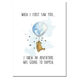 Winnie the Pooh Classic Art Prints - Set of 4 Wall Art Decor Photos Nursery Bedroom Playroom (5 inches x 7 inches)