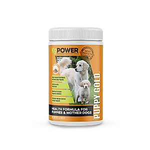 K9 Power Puppy Gold 1 lb - Supplement for Growing Puppies & Nursing Mothers - Essential Nutrients for Healthy Growth & Development - 45 Scoops