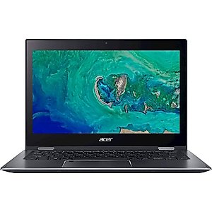 Acer Spin 5 SP513-53N-70KD 13.3" Touchscreen 2 in 1 Notebook - 1920 X 1080 - Core i7 i7-8565U - 16 GB RAM - 512 GB SSD - Steel Gray - Windows 10 Pro 64-bit - Intel UHD Graphics 620 - in-Plane Swi
