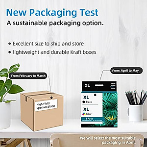 High Yield 63XL Ink Cartridges Black Color, for HP 63/63XL Ink Cartridge Combo Pack, for HP63XL HP63, Compatible for HP Officejet 5258 4650 5255 3830, Envy 4520 4512, Deskjet 3630 2130 3632 Printer