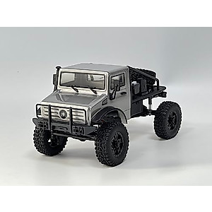 HobbyPlus CR18P EVO Trail Hunter (Silver) - HBP Micro RC Car, RC Crawler 1/18 Scale Full Lock 4WD with 2.4Ghz 4 Channel TX, RC Toys, Remote Control Car for Adults (HELIDIRECT)