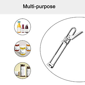 MSKJ Master Opener Jar & Bottle Opener Multifunctional Adjustable Stainless Steel Can Opener
