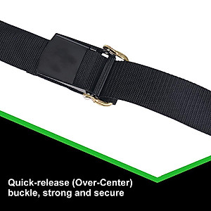 XSTRAP STANDARD 1PK 2''x 13' Gunwale Tie-Down, Marine Boat Trailer Strap with Hooks