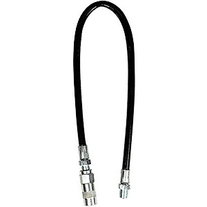 Performance Tool W54211 18-Inch Flex Grease Gun Hose Extension With Coupler, 4,500 Working PSI (1/8 NPT)