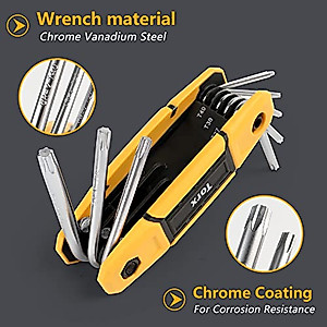 MULWARK 17pcs Folding Allen Wrench Set | Metric & Standard SAE - Allen Key Set Tool | 2 Pack Portable Hex Key Set for Basic Home Repair and General Applications