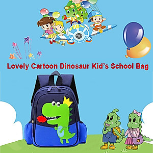 RUI NUO Toddler Backpack Cartoon Dinosaur Animal Book Bag Fit 36 Month Boy Girl Cartoon Preschool Daycare Nursery Lunch Box