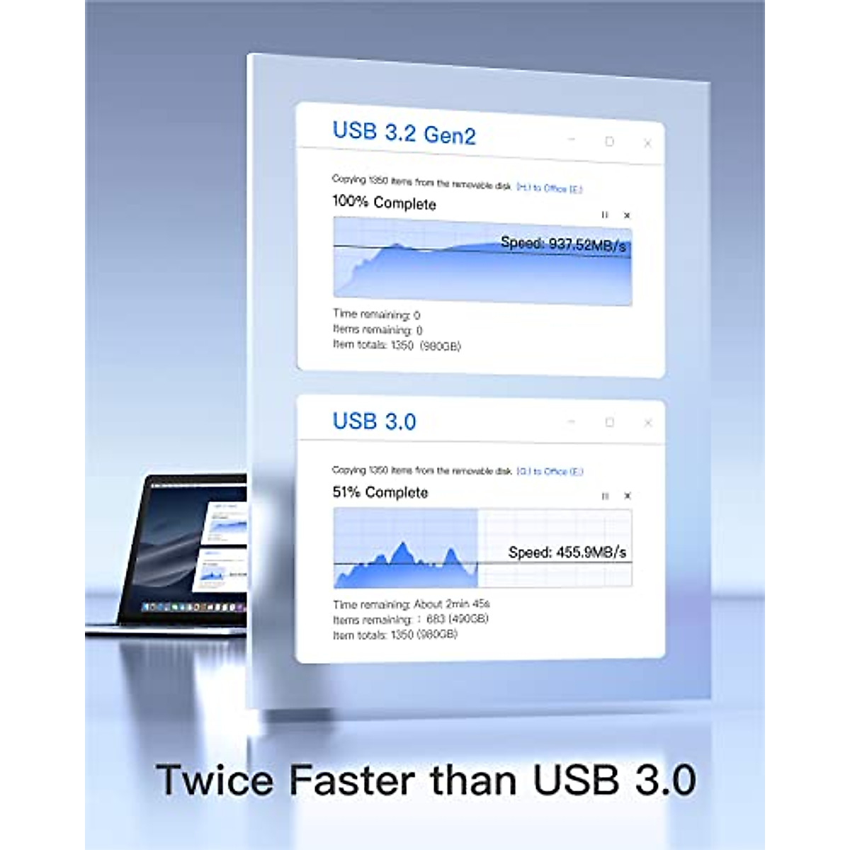 Inateck USB C Hub with 10 Ports, USB 3.2 Gen 2 Speed, 1.6ft Cable, HB2026
