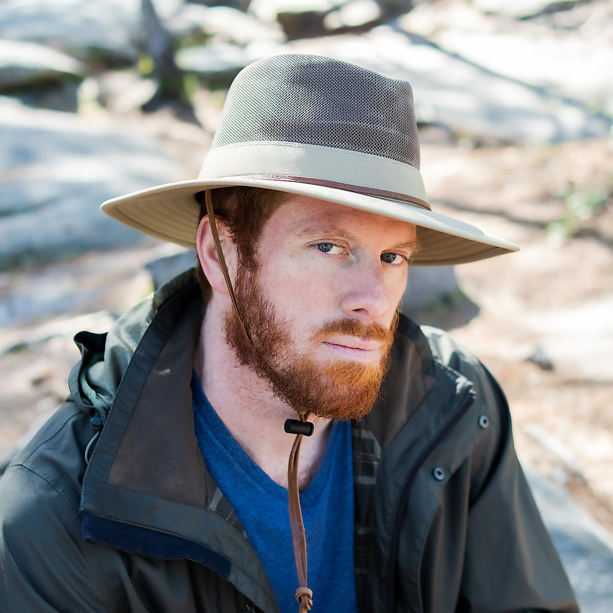 KANUT SPORTS Bouie Safari Sun Hat - UPF 50+, Water-Repellent Wide Brim Bucket Hat for Hiking, Fishing Putty