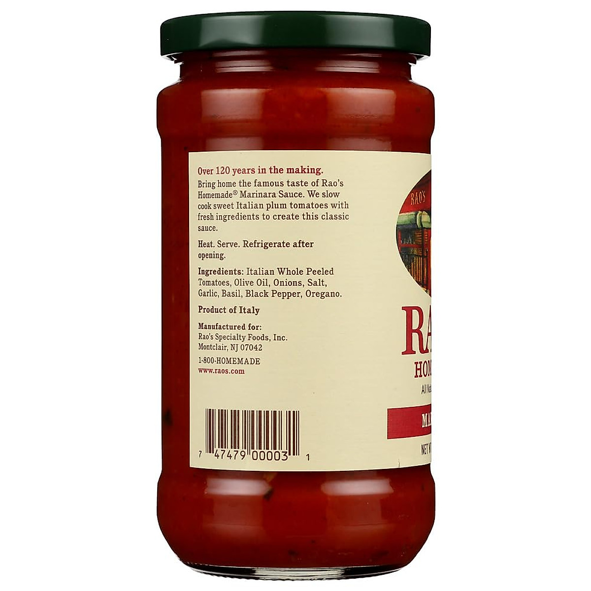 Raos Marinara Sauce, 15.5 oz (Pack of 2)