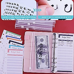 Antner Budget Binder with Zipper Envelopes & Expense Tracker Sheets for Budgeting, A6 Money Saving Binder, Budget Book Planner with Cash Envelopes, Savings Binder for Money Saving, Pink