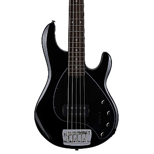 Sterling By MusicMan 5 String Bass Guitar, Right, Black (RAY35-BK-R2)
