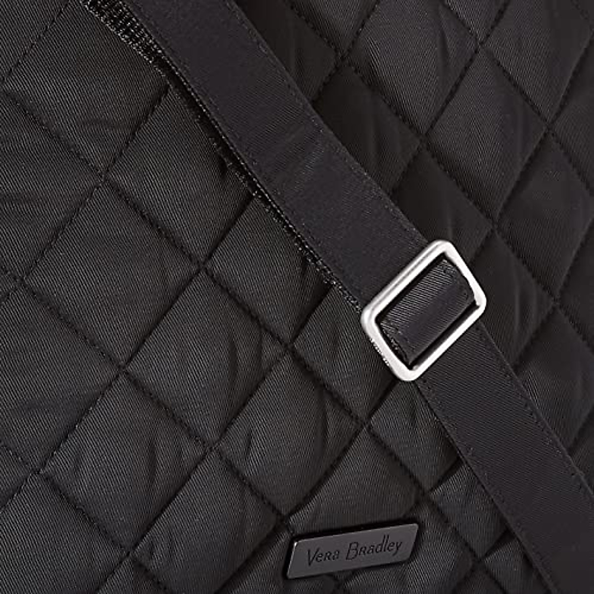 Vera Bradley Women's Performance Twill Multi-Strap Shoulder Satchel Purse, Black, One Size